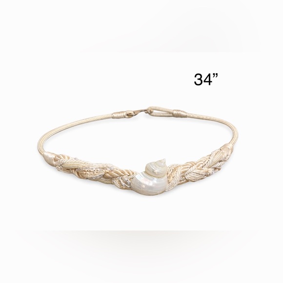 Accessories | Vintage Nautical Rope Belt Shell Accent Coastal Boho ...